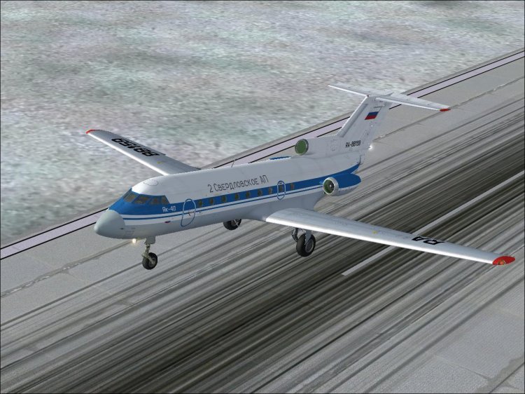 ЯК-40. 2 Свердловское Авиапредприятие. Для SD Yak-40 - FS2004 Ливреи и текстуры для самолетов ...