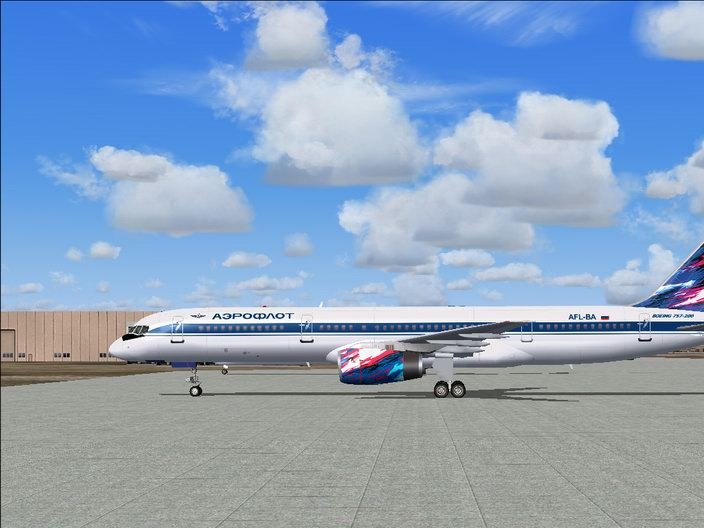 Boeing 757-200 "Aeroflot" - FS2004 Ливреи и текстуры для самолетов ...