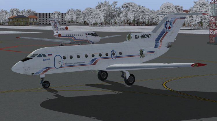 Ливрея Вологодского АП SD Як-40 V2.0 - FS2004 Ливреи и текстуры для самолетов - Avsim.su