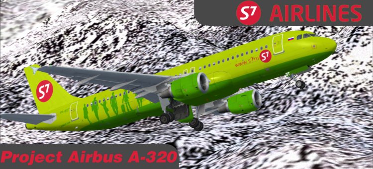 Project Airbus A320-214 S7 Airlines - FS2004 Ливреи и текстуры для ...