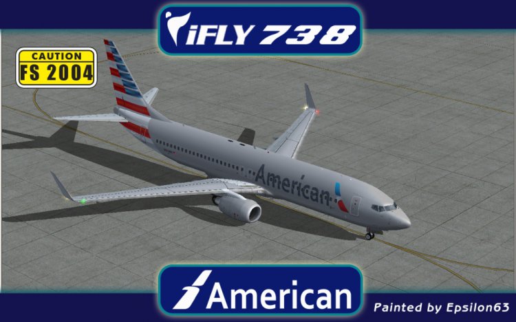 New American Airlines 737-800 iFLY Winglets - FS2004 Ливреи и текстуры ...