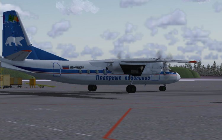 Ан-24РВ Samdim Design V3 "Polar Airlines" - FS2004 Ливреи и текстуры ...
