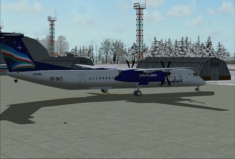 "Якутия" б/н VP-BKD для Dreamwings Dash 8-Q400 - FS2004 Ливреи и ...