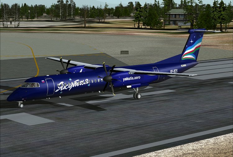 "Якутия" б/н VP-BOS для Dreamwings Dash 8-Q400 - FS2004 Ливреи и ...