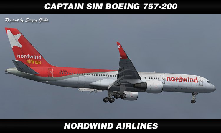 Captain Sim Boeing 757-200 - Nordwind Airlines - FS2004 Ливреи и ...