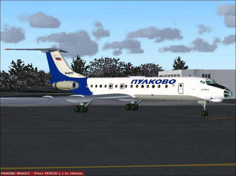 Текстуры SCS Ту-134 авиакомпании Пулково б/н 65112 - FS2004 Ливреи и текстуры для самолетов ...