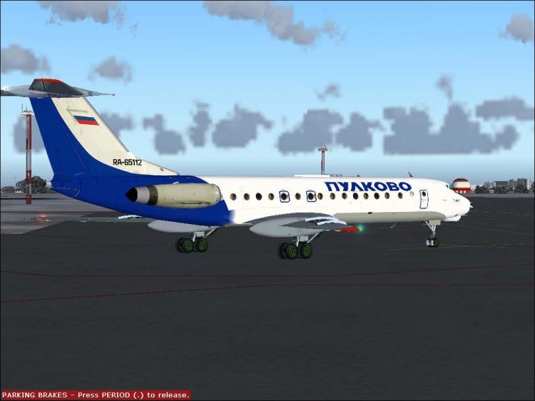 Текстуры SCS Ту-134 авиакомпании Пулково б/н 65112 - FS2004 Ливреи и текстуры для самолетов ...