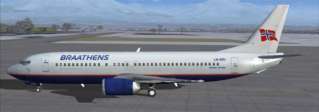 FeelThere 737-400 Braathens - FS2004 Ливреи и текстуры для самолетов - Avsim.su
