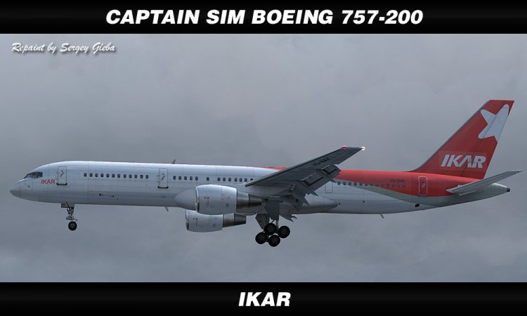 Captain Sim Boeing 757-200 - Икар - FS2004 Ливреи и текстуры для ...