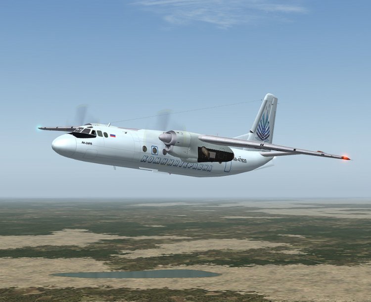Ан-24 Комиинтеравиа - FS2004 Ливреи и текстуры для самолетов - Avsim.su