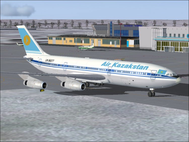 Texture. Air Kazakstan. Il-86 - FS2004 Ливреи и текстуры для самолетов - Avsim.su