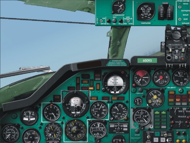 Дополнение к панели SCS Ту-134 v1.2 - FS2004 Панели самолетов - Avsim.su
