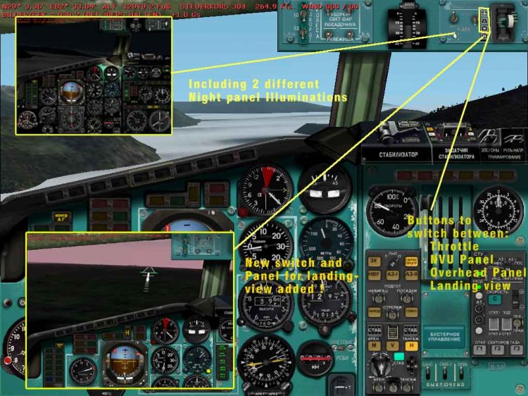 TU 154 B2 Panel for Project Tupolev version 9.3.2 - FS2004 Панели ...