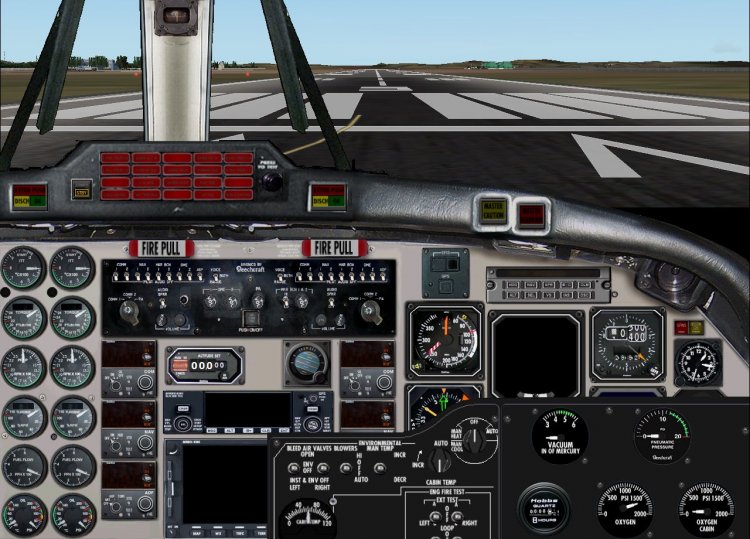 Beech-1900D panel - FS2004 Панели самолетов - Avsim.su