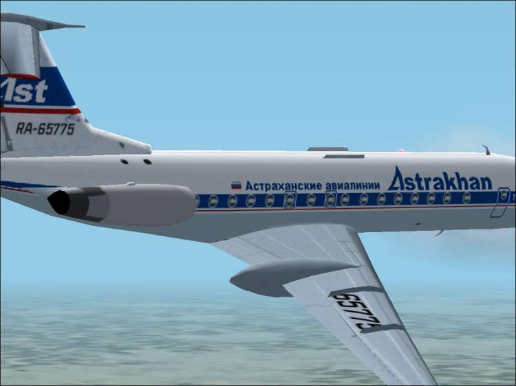 AI Tu-134 Астраханские Авиалинии - FS2004 AI Самолеты для трафика - Avsim.su