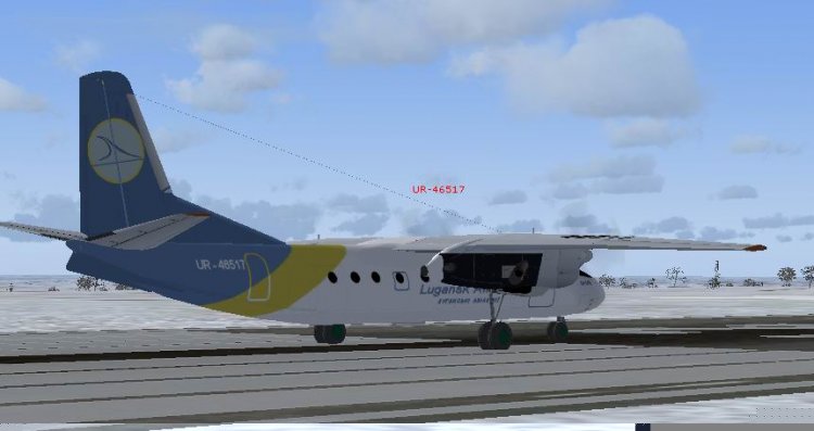 Луганск Ан-24 - FS2004 AI Самолеты для трафика - Avsim.su