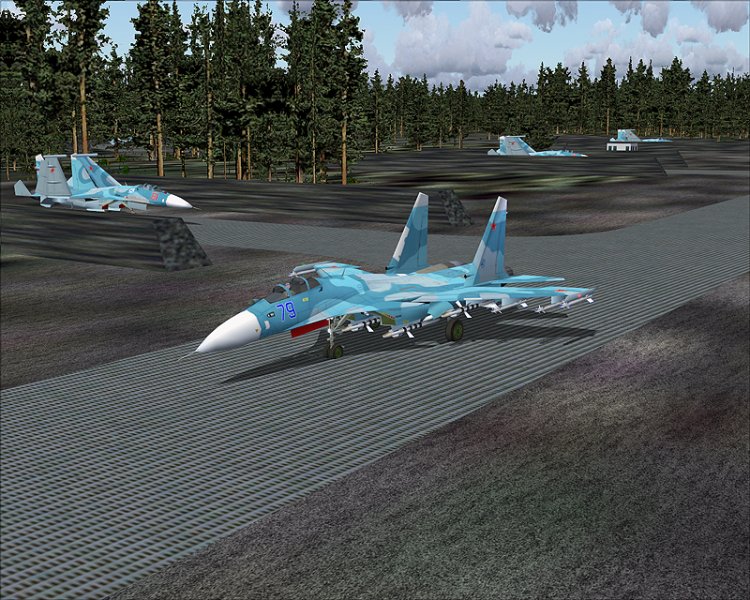 SBAI Су-33 ВВС России - FS2004 AI Самолеты для трафика - Avsim.su