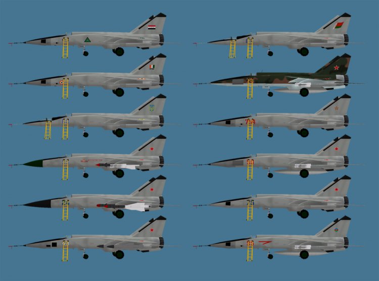 Файлы - Mikoyan-Gurevich MiG-25 Foxbat for AI Traffic - Avsim.su