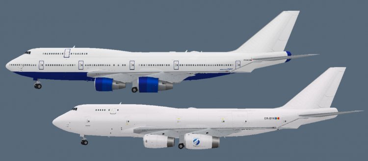 FAIB B747-400 Terra Avia ER-BOS и ER-BYK - FS2004 AI Самолеты для ...
