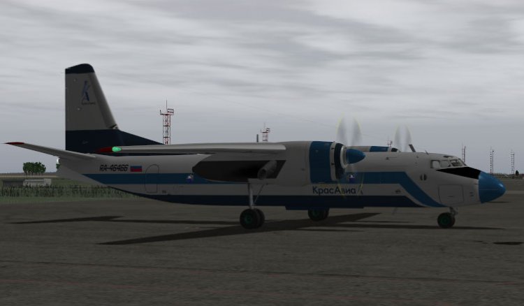 Ливрея "КрасАвиа" для Ан-24 от Felis'a - X-Plane Ливреи и текстуры самолетов - Avsim.su