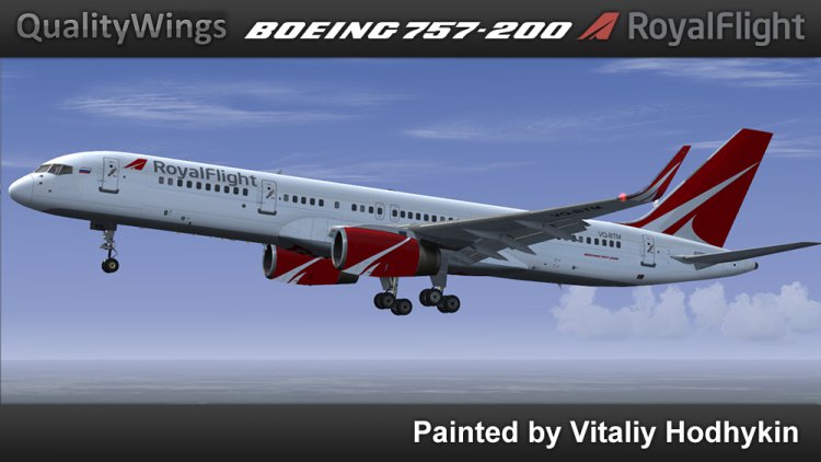 QualityWings Boeing 757-200 RoyalFlight Airlines HD v2.0 - FSX Ливреи и ...