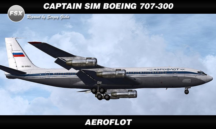 Captain Sim Boeing 707-300 - Аэрофлот - FSX Ливреи и текстуры для ...