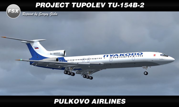 Project Tupolev Ту-154Б-2 - Пулково - FSX Ливреи и текстуры для ...