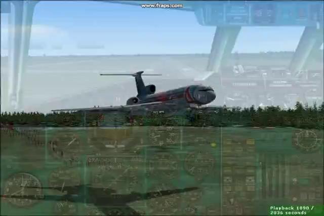 Просмотр ZIP-архива - Посадка Ту-154Б2 в Домодедово - Avsim.su